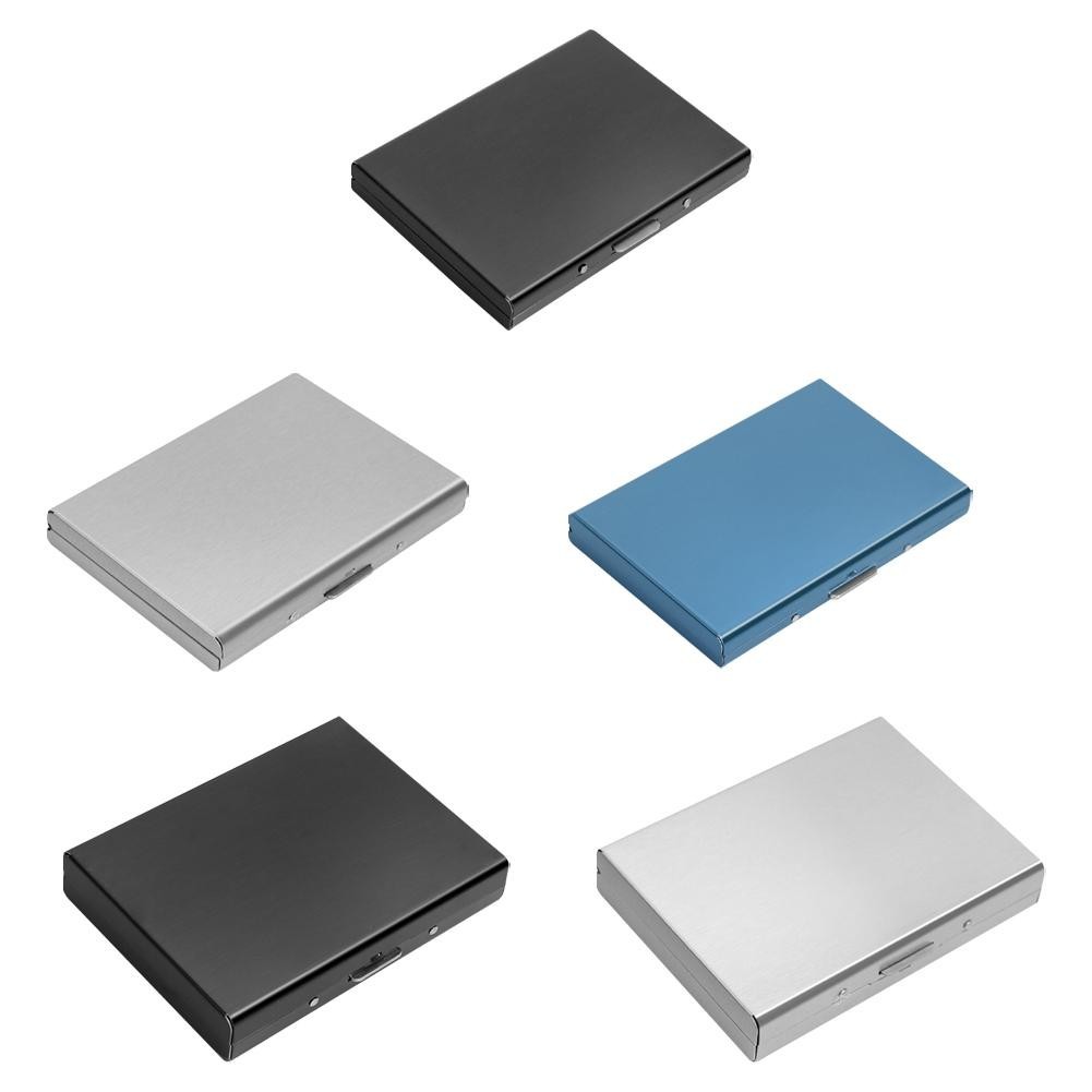 Stainless Steel Card Holder 6 Cards/10 Cards Metal Card Box T8i8 ...
