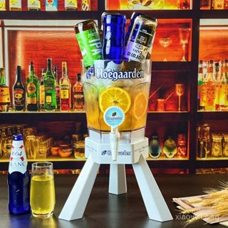 Fujia White3Beer Keg with Faucet Beer Barrel for Bars, Internet-Famous ...