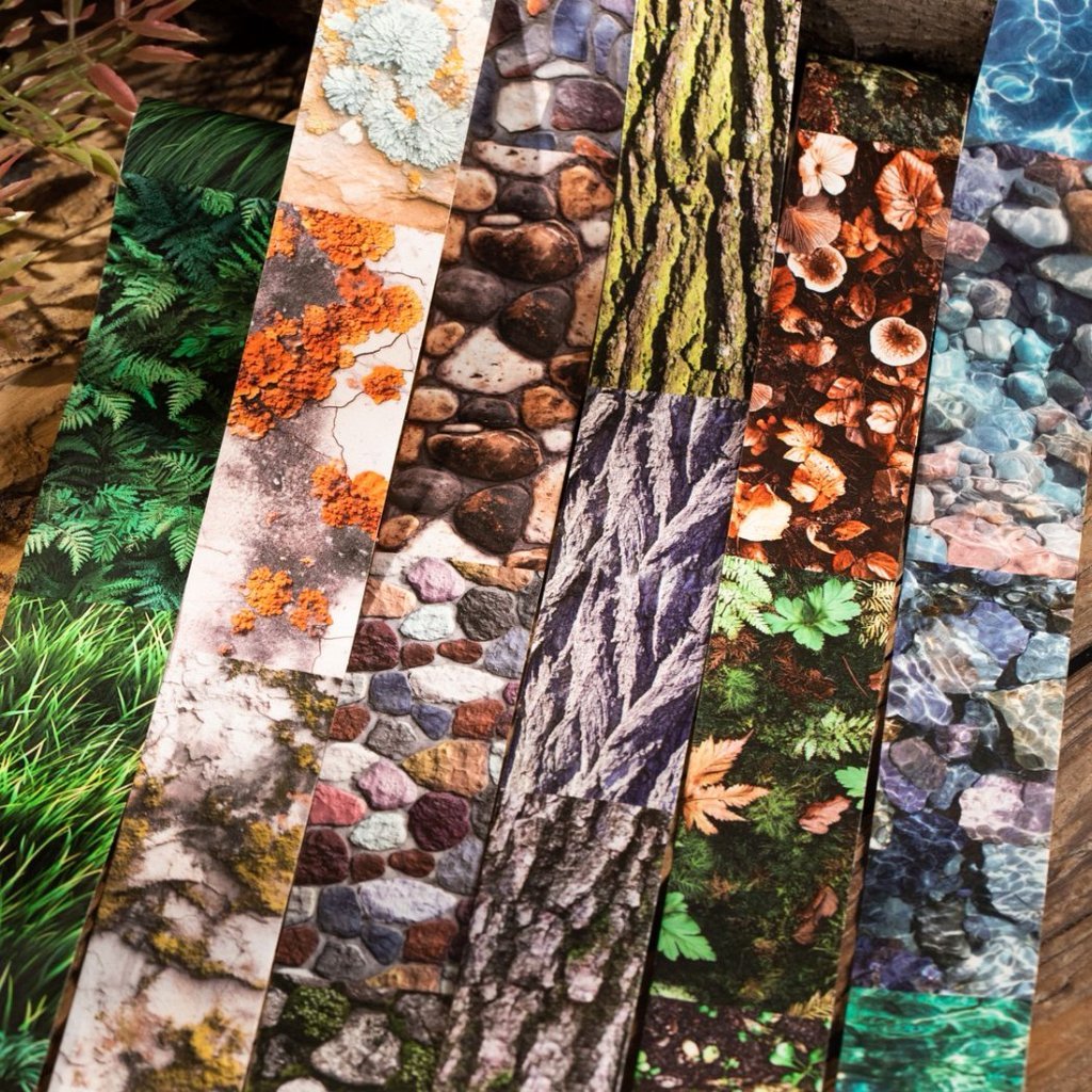 Washi Tape Set Forest Landscape Natural Washi Tapes For Journaling ...