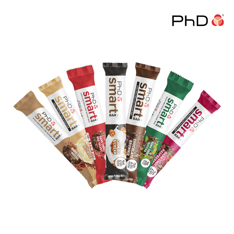PhD Smart Protein Bar Variety Pack 7 x 64g, various Flavor, High ...