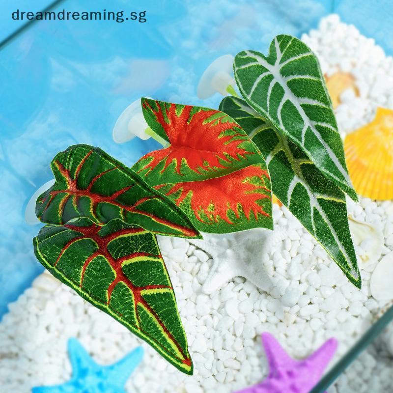 # BIG SALE # Simulated Leaves Artificial Fish Resting Leaf Fake ...