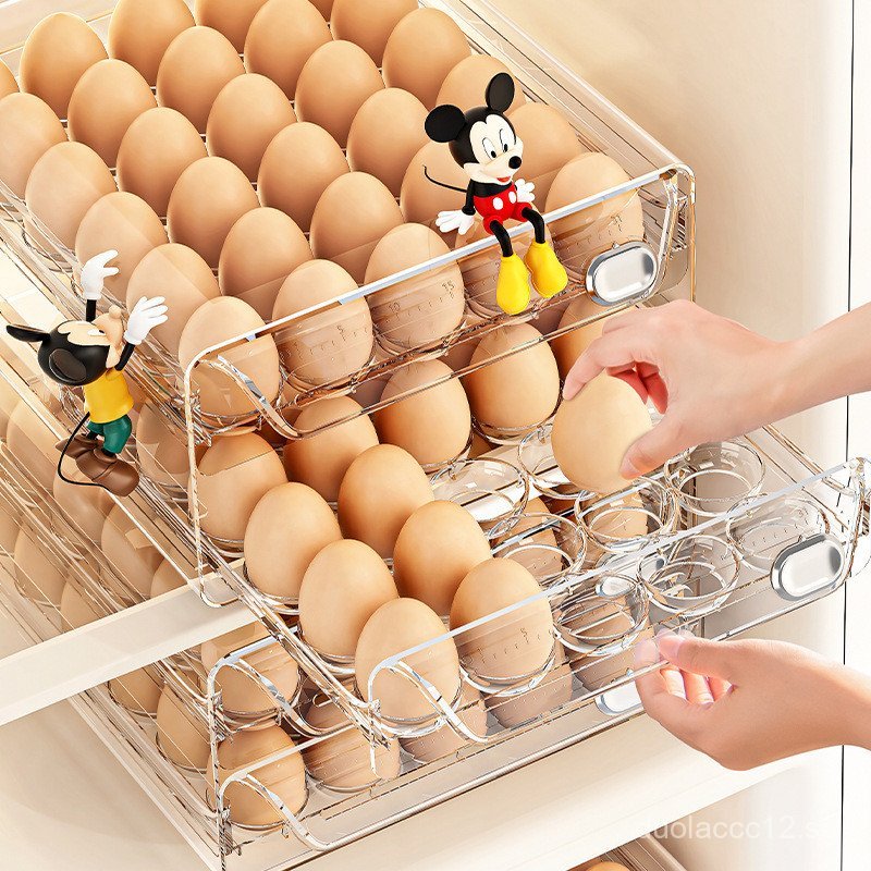 Double-layer Egg Storage Box New Kitchen Refrigerator Egg Preservation ...