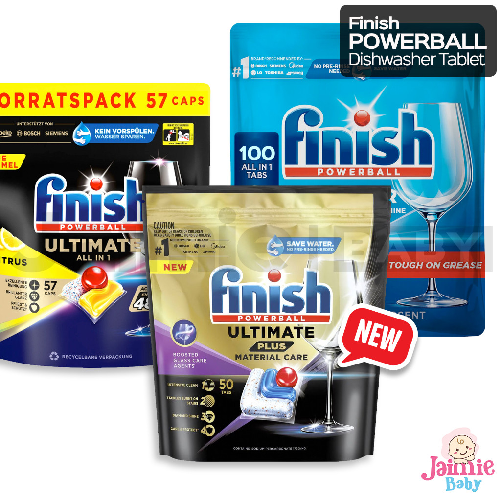 Finish Powerball Ultimate Plus Quantum all in 1 max dishwasher tablet ...