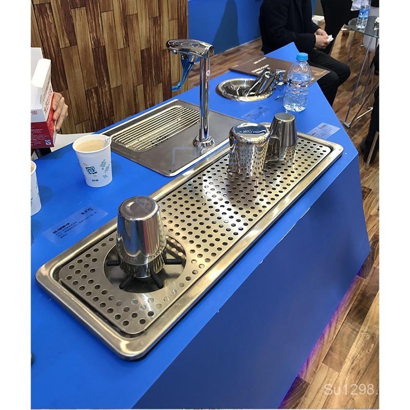Bar Sink Faucet Automatic Rinse Stainless Steel Cup Washer Water Bar No ...