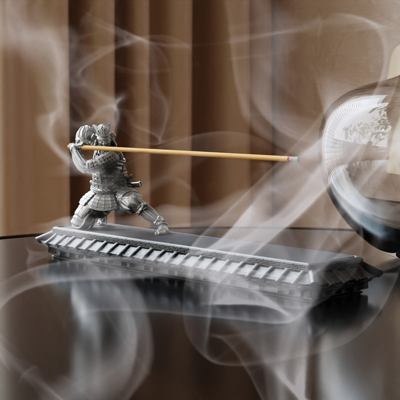 AA Japanese Samurai Chinese Knight Line Incense Burner Zen Incense Tray ...