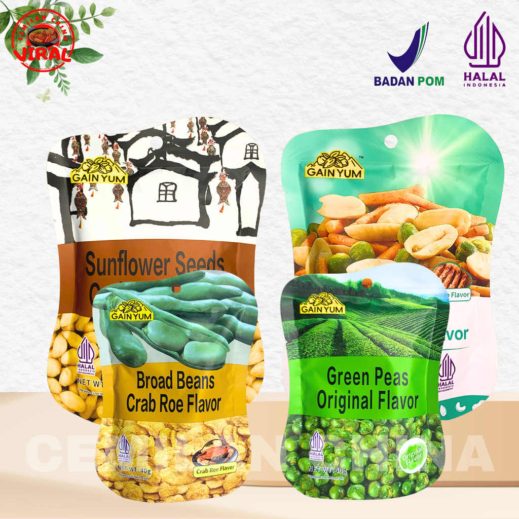 [HALAL] [40G] GAIN YUM/ Gan yuan sunflower seeds koro bean/ beans ...