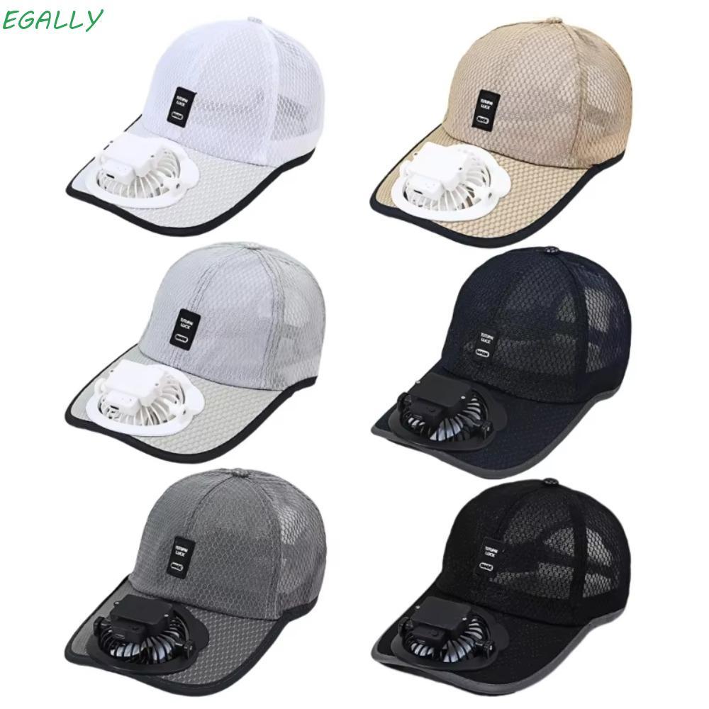 EGALLY Fan Baseball Hat , Built-in Fan UV Protection Fan Hat ...