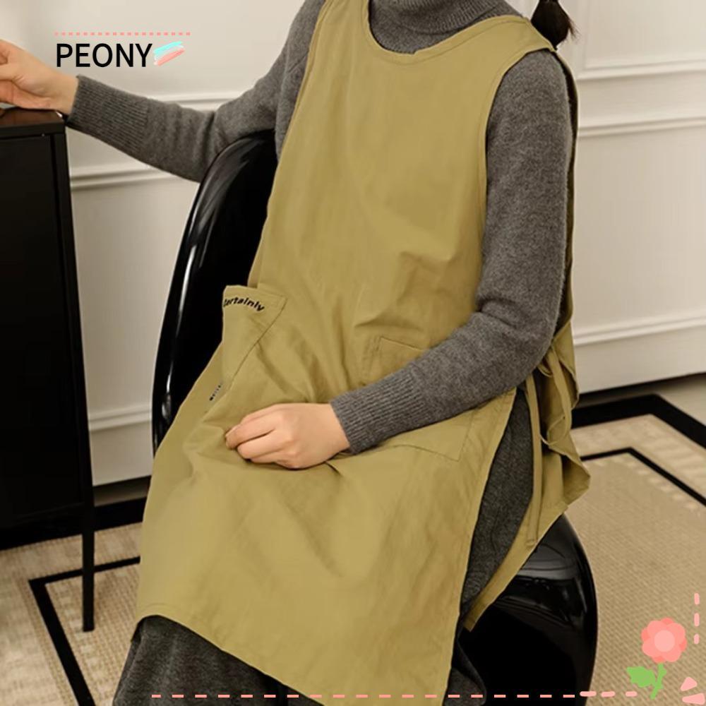 PEONYSG Kitchen Aprons, Multipurpose Anti-dirty Long Vest, Japanese ...