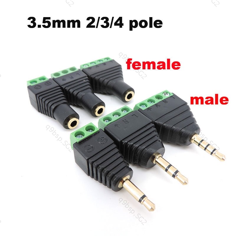DC free screw audio interface terminal block channel plug 2/3/4 Pole ...