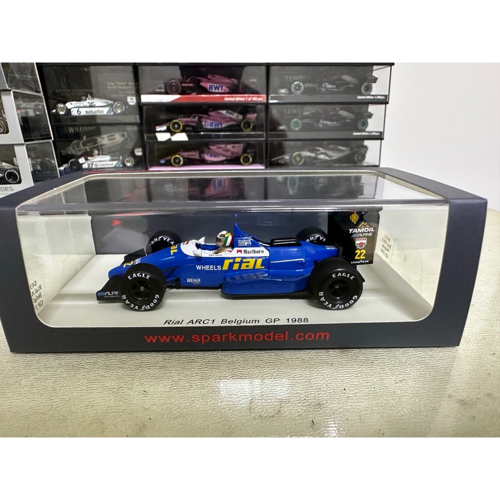 Spark 1/43 Rial ARC1 1988 Belgium Grand Prize Model Original Package ...