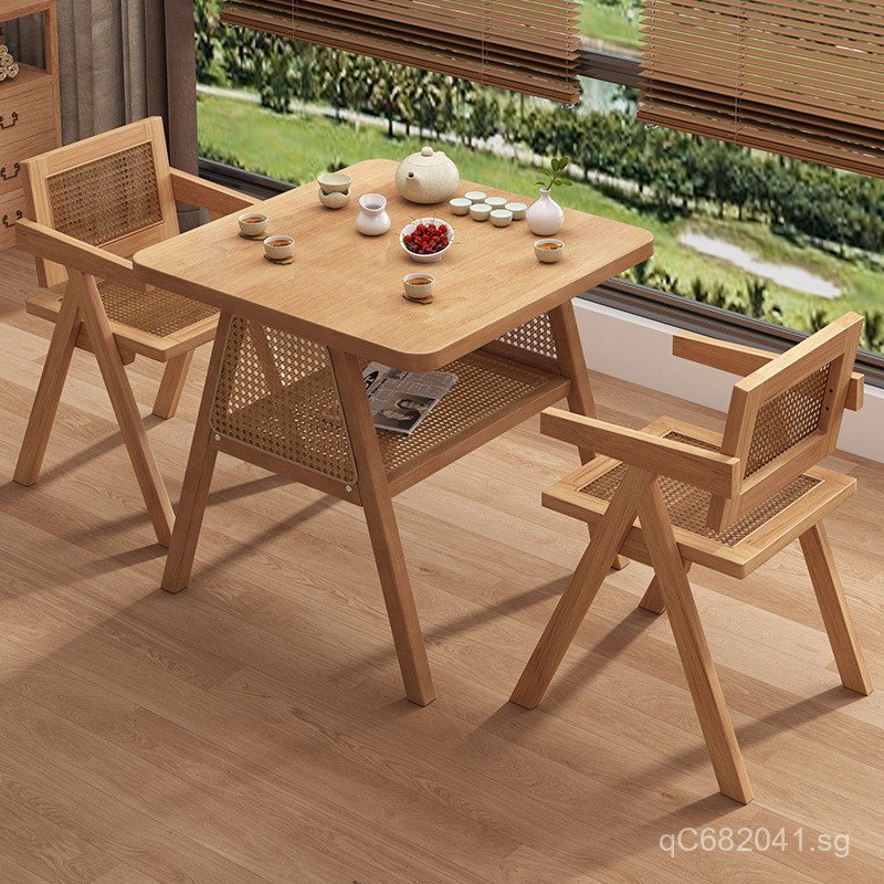 Rattan Chair Tea Table Balcony Tea Drinking Table Tea Table Chair ...