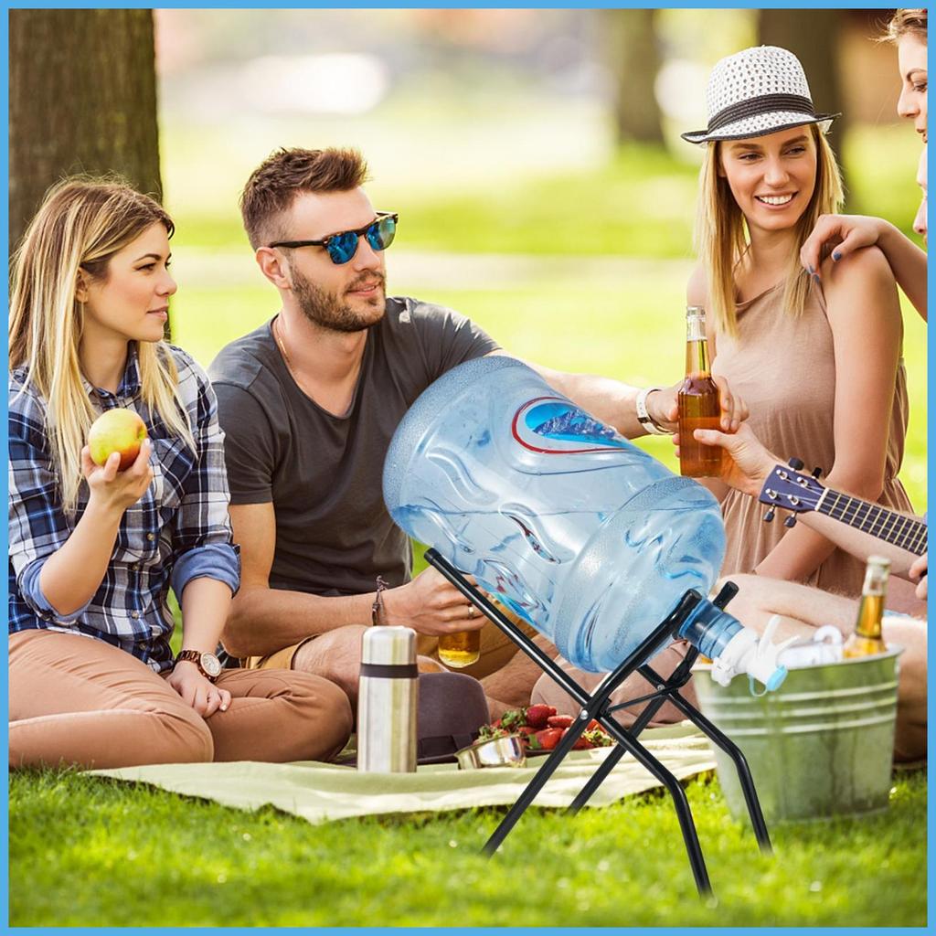 Water Gallon Holder Water Dispenser Rack Foldable Organizer with Spout ...