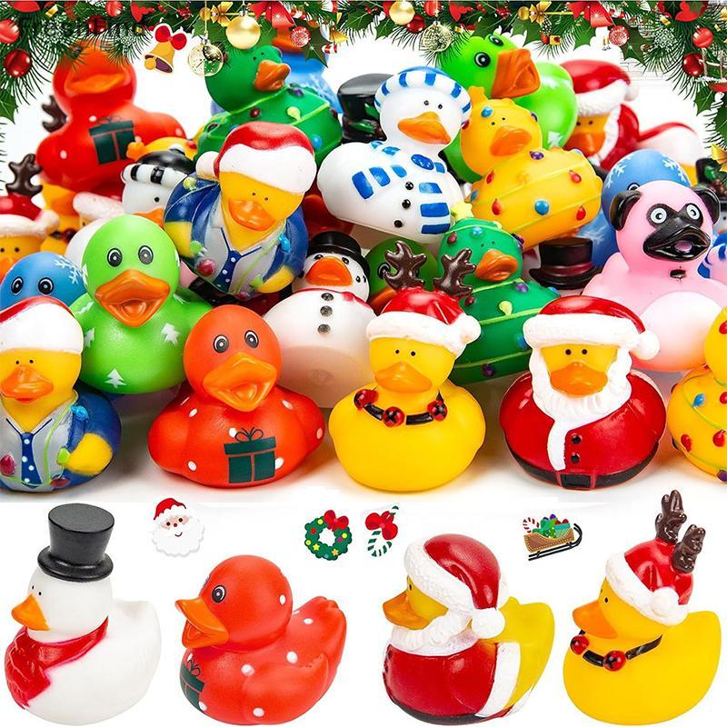 null Duck Advent Calendar 2025, 24 Days Christmas Countdown Rubber Duck Set, Fun Holiday null ...