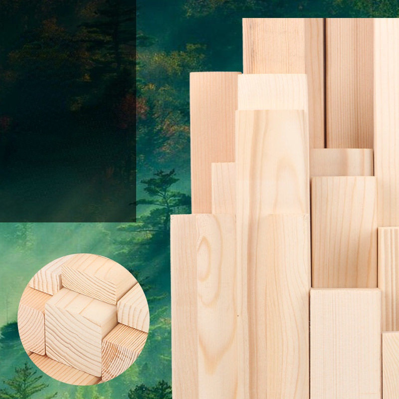Solid Wood Pine Strip Material Customization Partition Keel Wooden ...