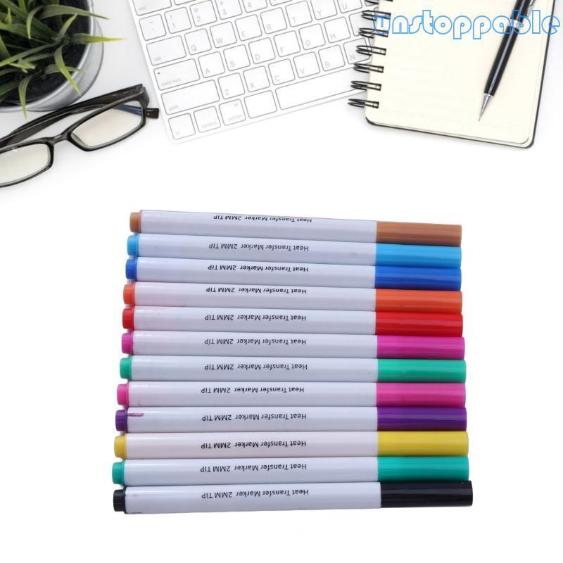 Un* 12 Colors Heat Transfer Markers Sublimation Ink Markers Drawing ...