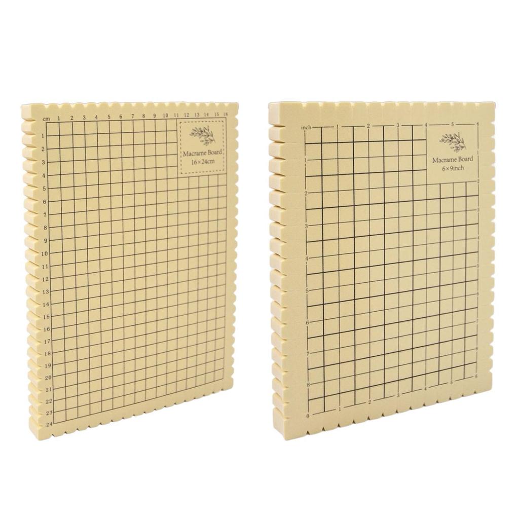 [xdnblun] Macrame Board Thick Foam Grid Sheet for Knotting, Braiding ...