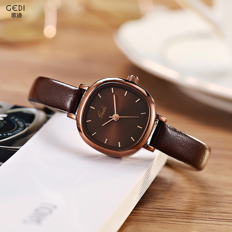 Goody Korean Simple Small Disk Women's Watch Niche Belt Student Exam ...