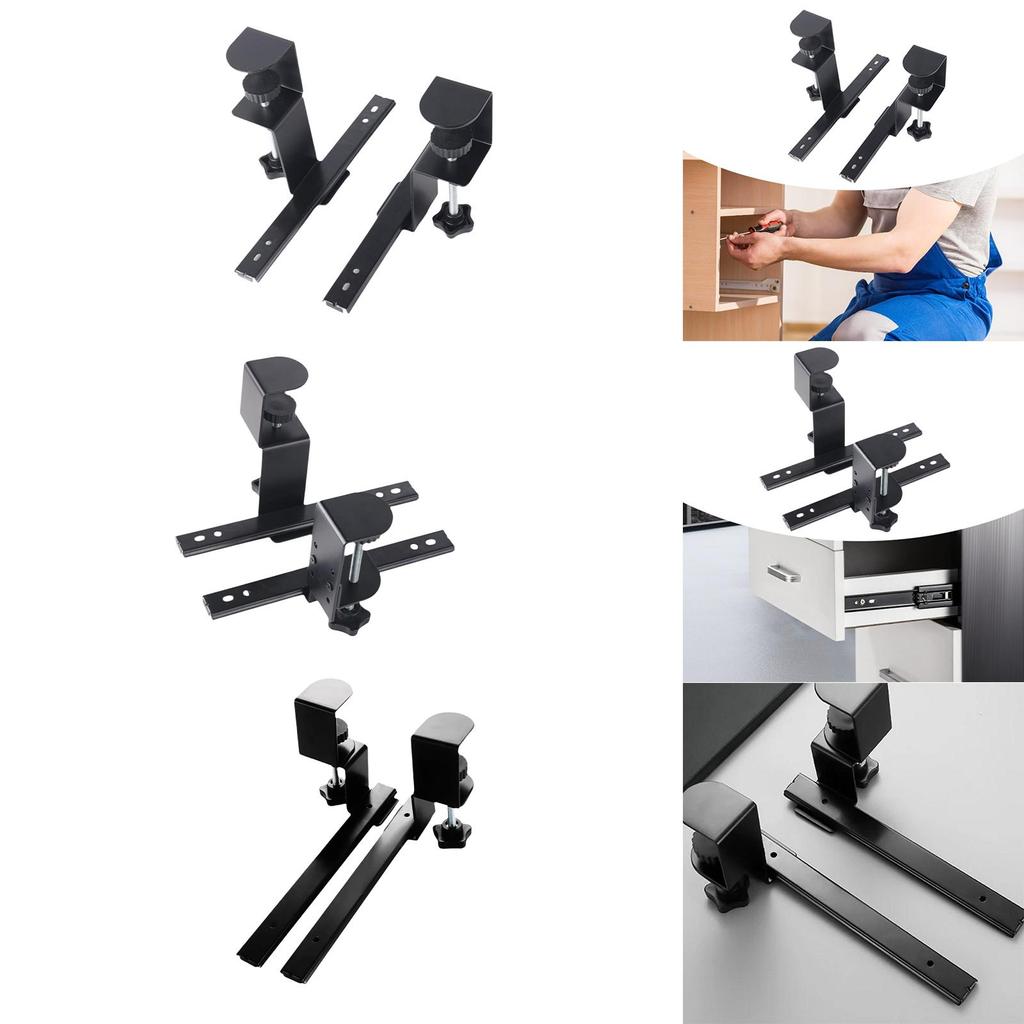 [Lovoski3] Keyboard Clamp Rail Set DIY Keyboard Drawer Tray Mount ...