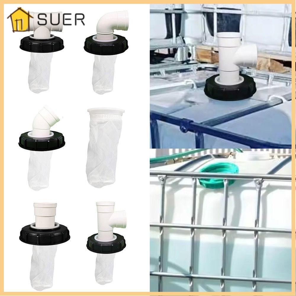 SUER IBC Tank Filter Lid, 163mm T-shaped/Straight Head/Elbow/Vertical ...