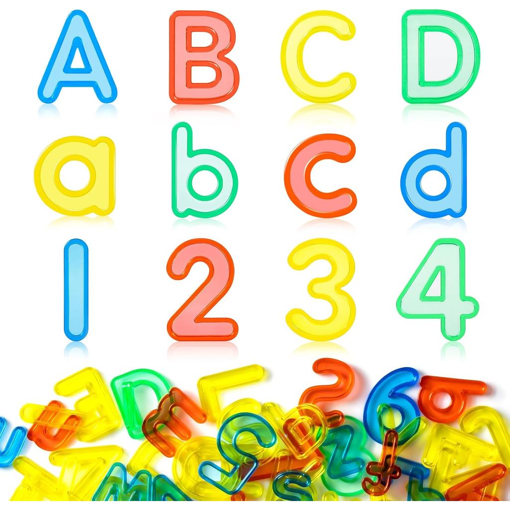 66 Pcs Translucent Letters and Numbers – About 2 Inches - Plastic ...