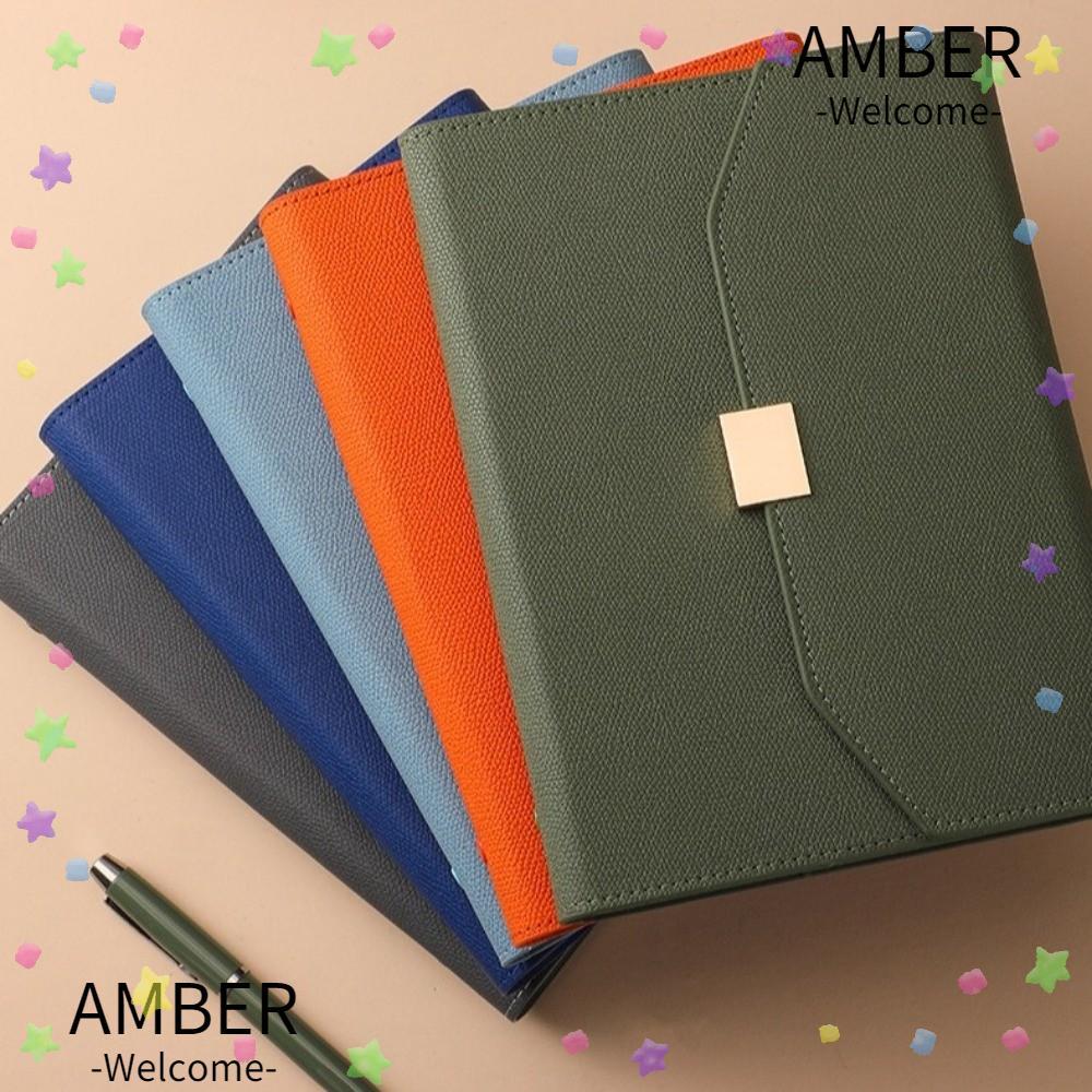 AMBER Binder Notebook, A6/A5 Agenda Planner Refillable Notebook ...