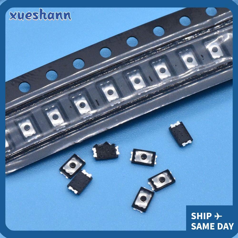 XUESHANN 50pcs Tactile Push Button PCB Push-button SMD Thin Film Key 4 ...