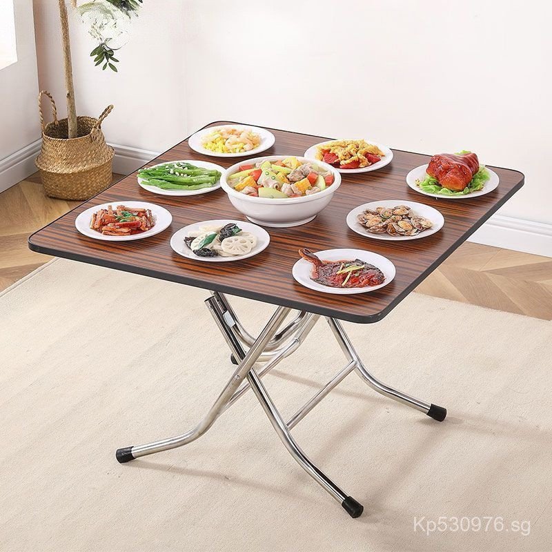 Folding Round Table Folding Dining Table Storage Leisure Table Small ...