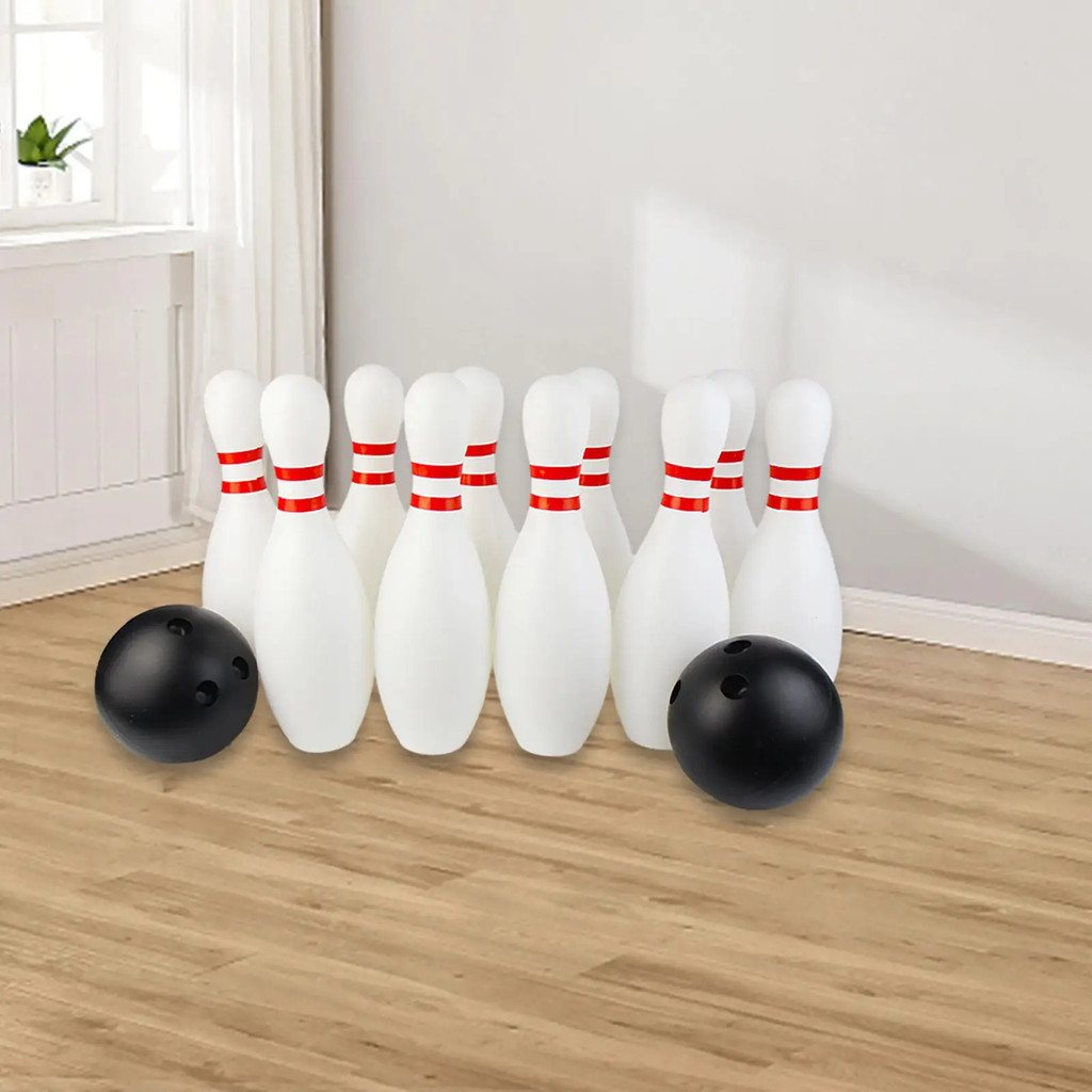Kids Bowling Set Educational Backyard Activities 10 Bowling Pin And 2 ...