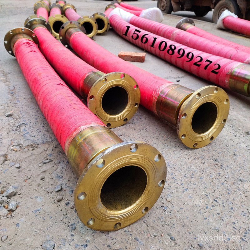 Large Diameter High Pressure Rubber Hose Mining High-pressure Water Delivery and Drainage Steel ...