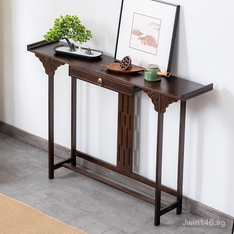 Modern Solid Wood Light Luxury Simple Entryway Table Incense Table New ...