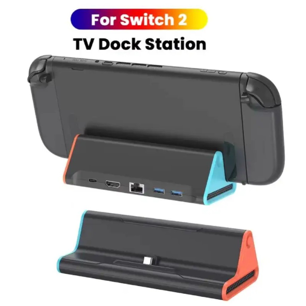 For Switch 2 TV Dock Station Charging Dock Base with 4K HDMI-compatible ...