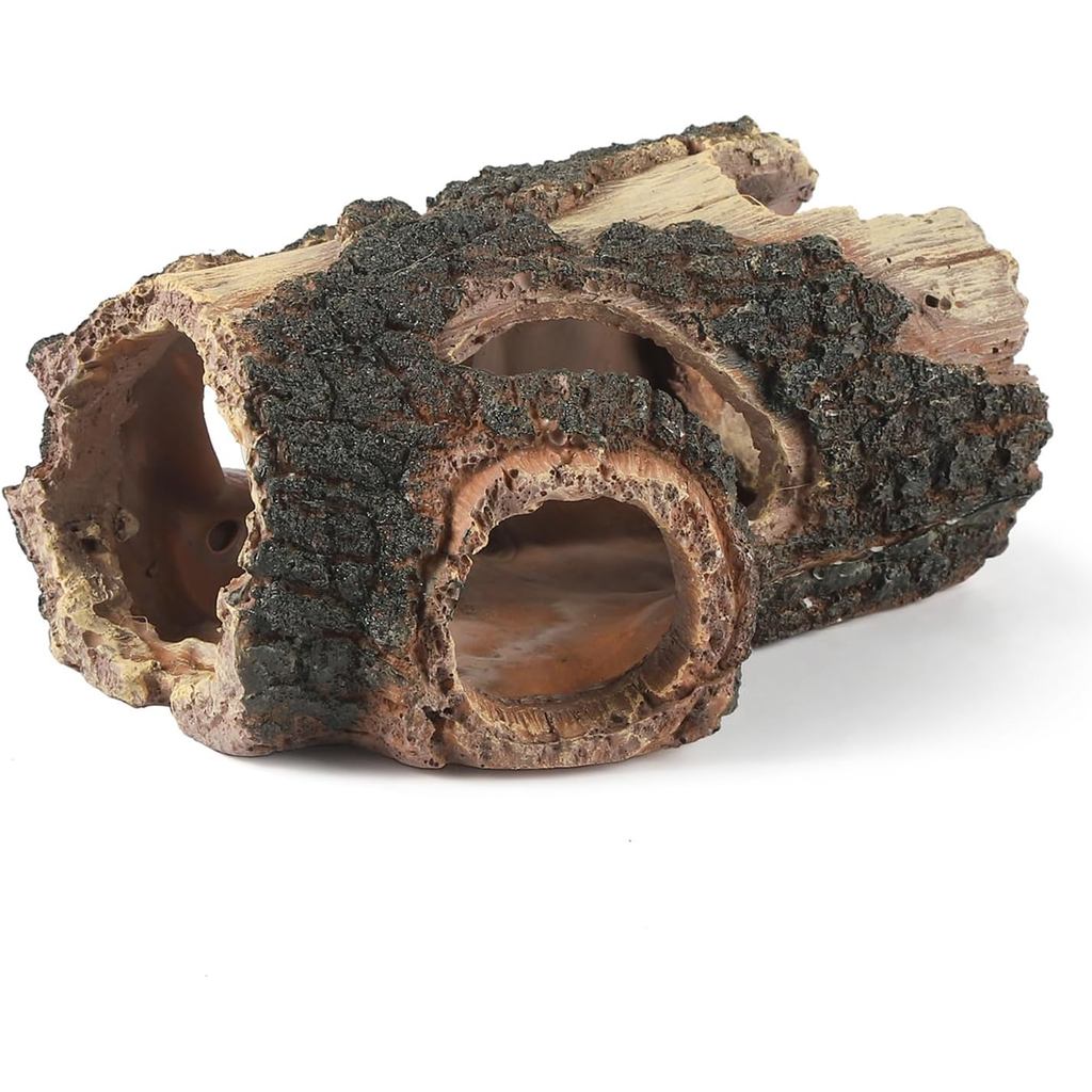 IBWell Aquarium Wood Fish Tank Decorations，Resin Fake Logs Terrarium ...