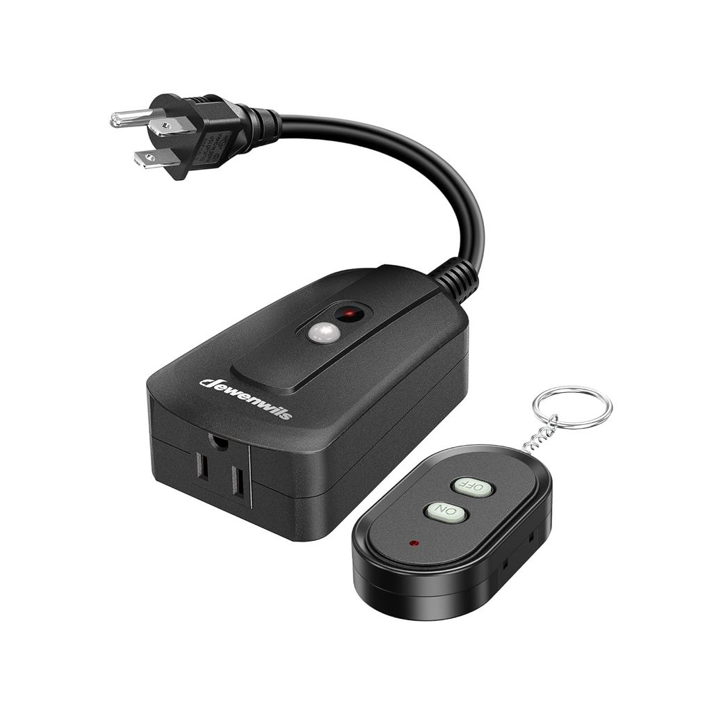 DEWENWILS Outdoor Wireless Remote Control Outlet, 15 amp Heavy Duty ...