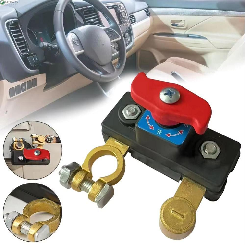 NEEDWAY Car Battery Disconnect Switch, 12V/24V Quick Cut-off Power Cut ...