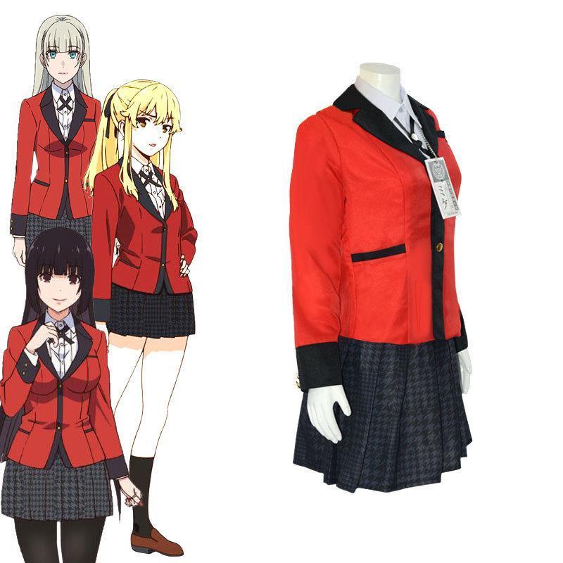 Anime Cosplay Costume - Yumeko & Yali School Uniform | Instant Shipping ...