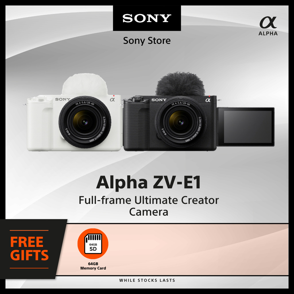 Sony Singapore ZV-E1 | Vlog Camera | ZV-E1 | Full-frame Sensor | 1 Year ...