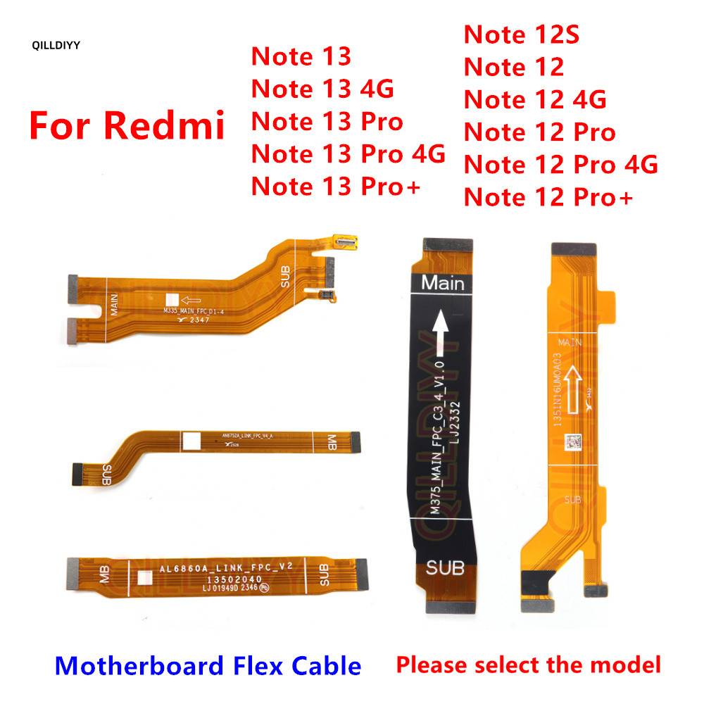 Main Motherboard Flex Cable For Xiaomi Redmi Note 12 13 12S 12 Pro Plus ...