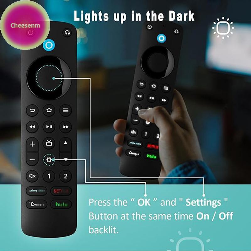 Cheesenm Voice Remote Pro Fit For Fire AMZ Smart TVs Cube (1st/2nd/3rd ...
