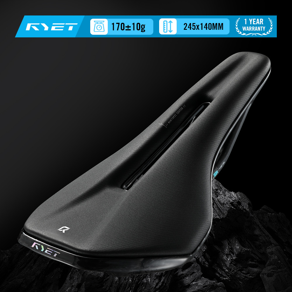 NEW RYET Full Carbon Bike Saddle 245x140mm, 3D Printed Ultralight 170g ...