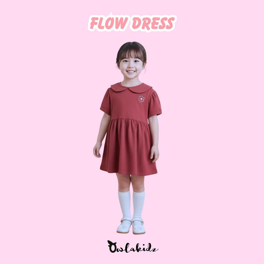 Owlakidz Flow Dress RedBlush – Cute & Comfortable Girls' Dresses Ages 1 ...