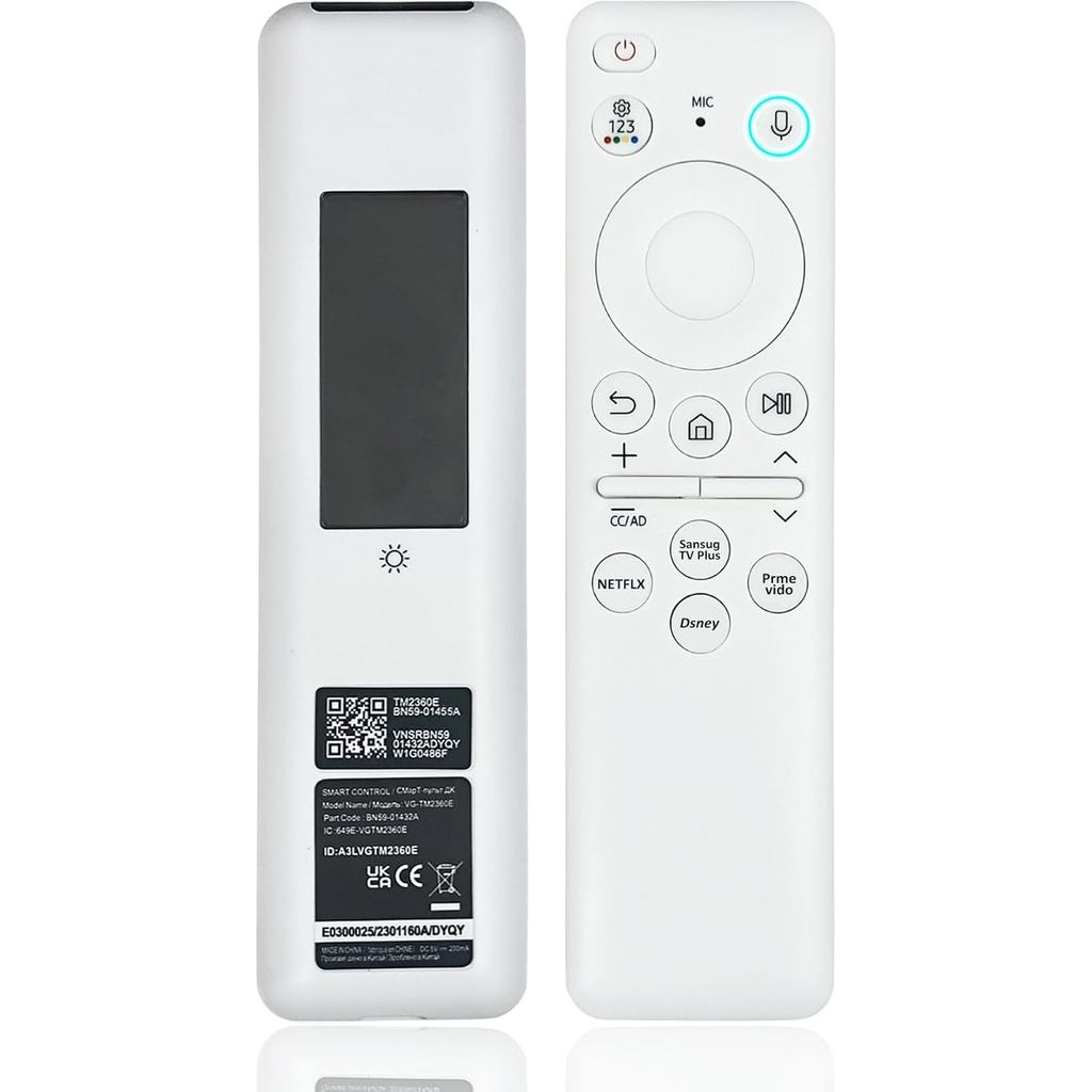 BN59-01455A Solar Voice Remote Compatible with Samsung NEO QLED Crystal ...