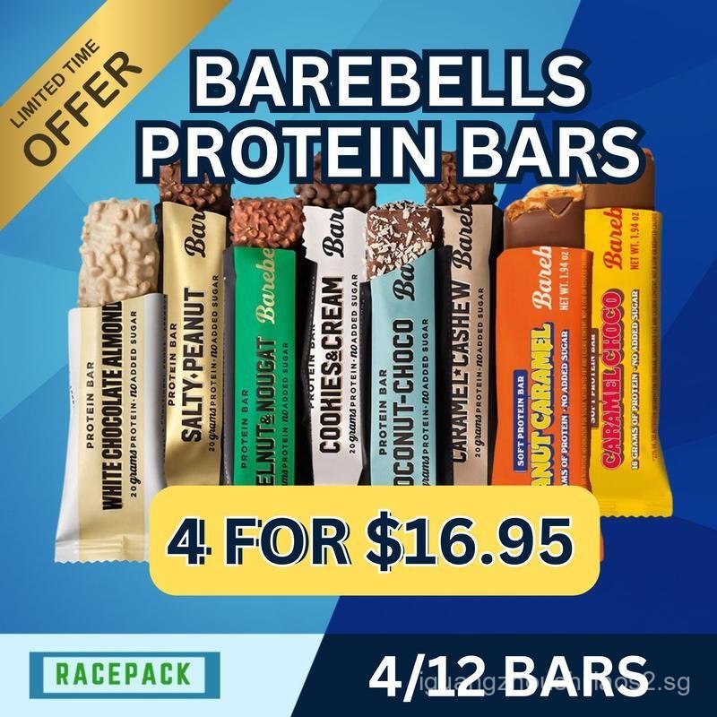 Barebells Protein Bar 4/12 Bars, 20g protein bar, Nutritious, Fitness ...
