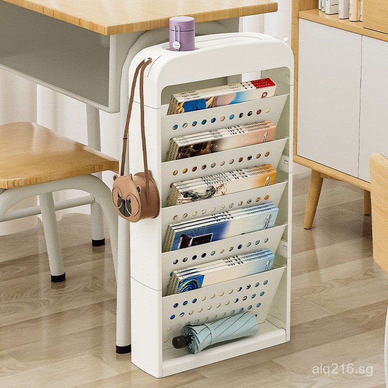 Desk Storage Student Trolley Organizer Shelf Book Stand Floor Classroom ...