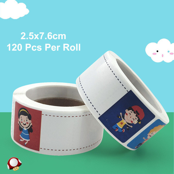 Cartoon Cartoon Name Sticker Tape Sticker Whole Roll Cute Decorative ...