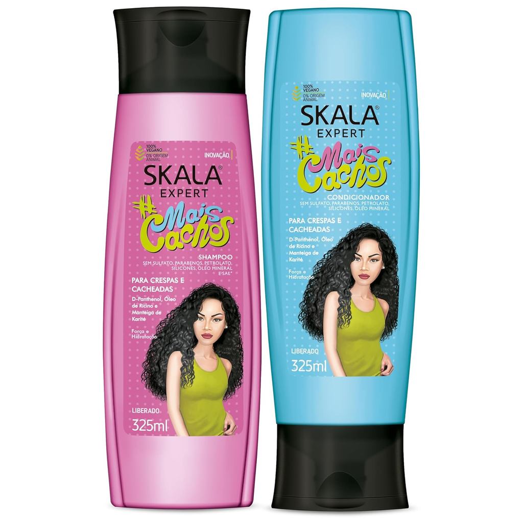 SKALA Expert Mais Cachos Shampoo and Conditioner 325 Ml Kit | Shopee ...