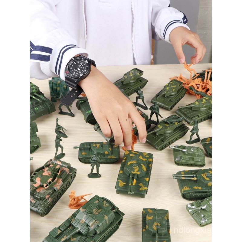 Children's Soldier Military War Scene Model Game Toy Set Nostalgic ...