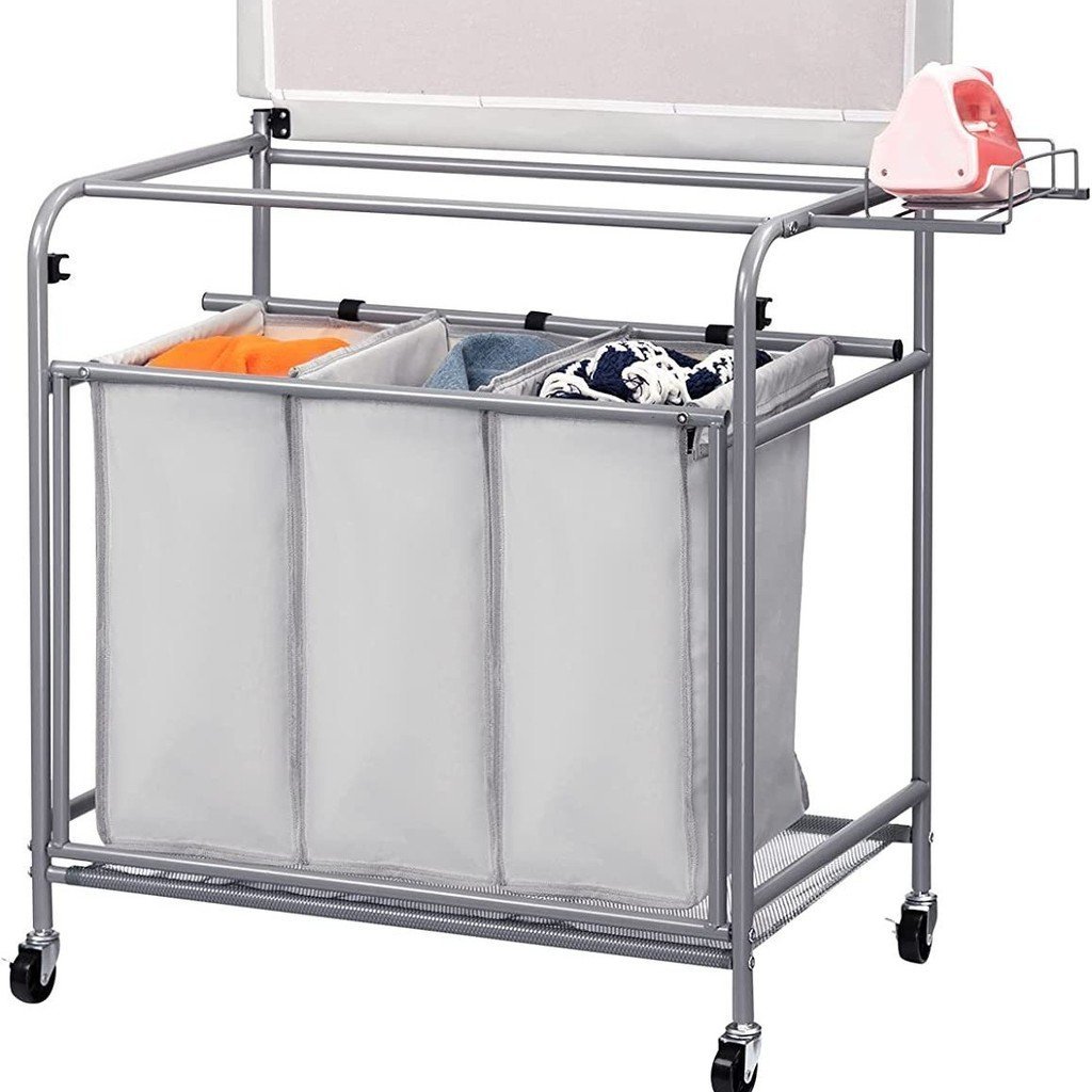 Laundry Cart Manufacturer Push-Pull Model with Inclined Movable Iron ...
