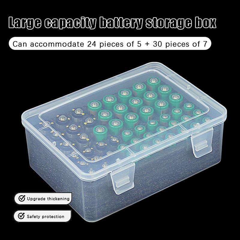 TWE Battery Storage Organizer Holder Holds 54 AA AAA Batteries, Battery ...