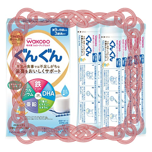 Wakodo Follow-Up Milk Gungun Stick Packs 14g x 10 sticks Powdered Milk ...