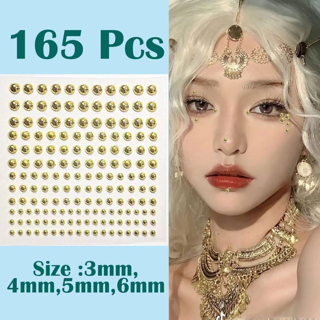 Hot Girl No-Punch Lip Stud Stickers Self-Adhesive Devil Dimple Studs ...